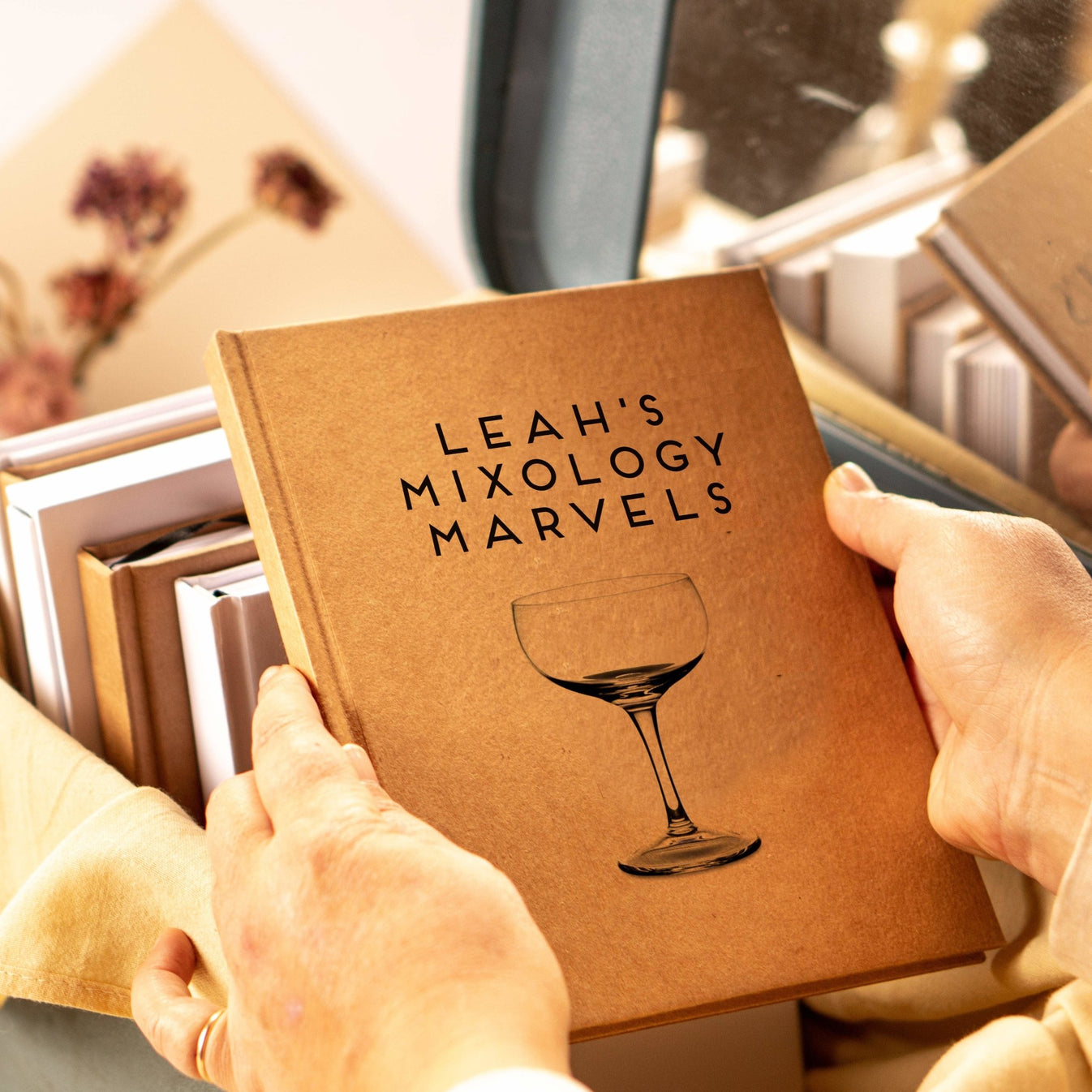 Personalized Cocktail Recipe Book · Bartender & Mixology Gift